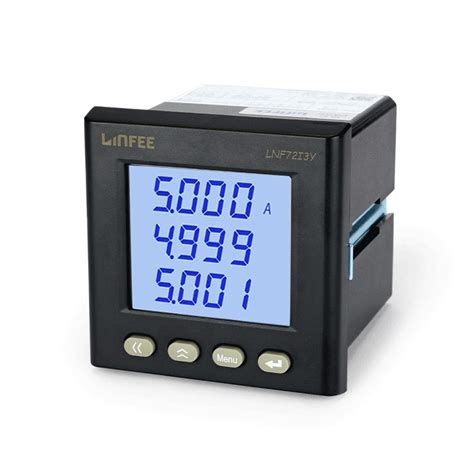 Three Phase LCD Display Smart Electrical Measuring Ampere Meter Ampere Meter And Panel Ampere