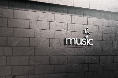 3d Logo Signage Wall Mock Up V1 On Behance