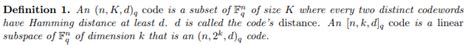 Coding Theory Error Correcting Codes Definition Explanation Of Q