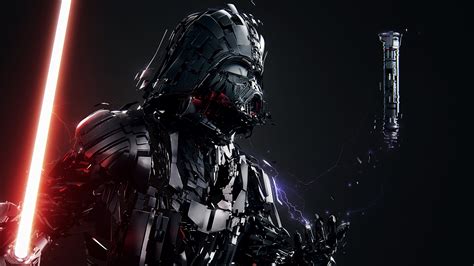 Darth Vader Lightsaber Star Wars Wallpaper 4k For Desktop Id3649