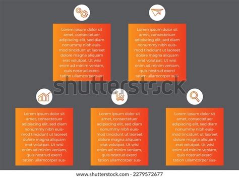 Flowchart Infographic 6 Rounded Elements Concept Stock Vector Royalty Free 2279572677
