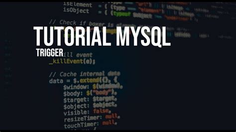 Tutorial Membuat Trigger Mysql Di Cmd Youtube