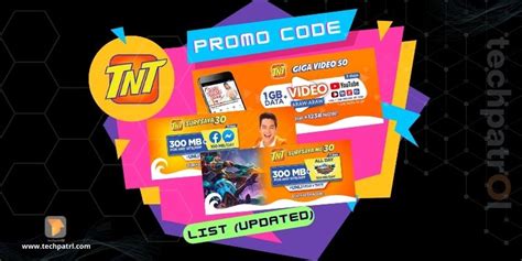 Tnt Promo Code List Updated 2022 • Tech Patrol