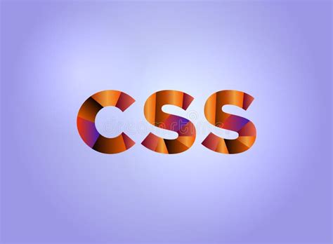 Css Concept Colorful Word Art Stock Vector Illustration Of Symbol