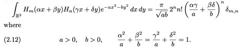 Reference Request Complex Hermite Polynomial Orthogonality On