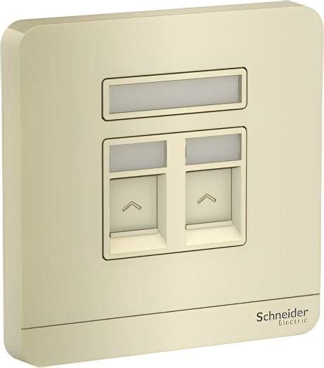 Schneider Electric Avataron 2 Data Socket Rj45 Cat6e Shuttered Wine Gold E8332rjs6 Wg Buy