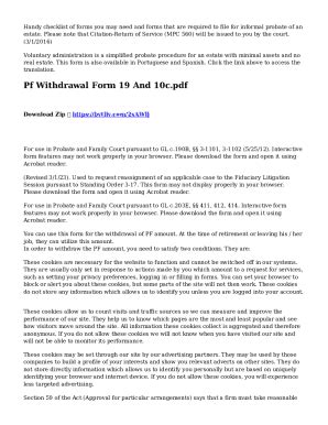 Fillable Online Pf Withdrawal Form And C Pdf Fax Email Print