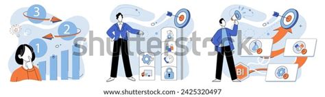Strategic Planning Vector Illustration Well Structured Strategic Stock Vector Royalty Free