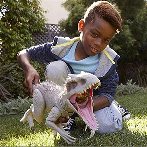 쥬라기 월드 대형 사이즈 인도미누스 렉스 공룡 인도미누스 렉스 시리즈 움직일 수 있는 관절 음향 효과 모델 장난감 어린이 소년 선물 Aliexpress