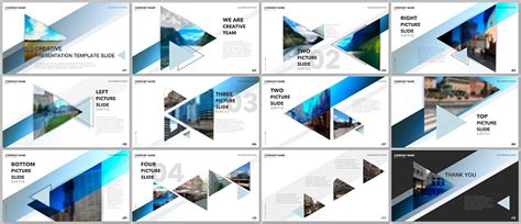 최소한의 프레 젠 테이 션 디자인 삼각형과 삼각형 요소와 포트폴리오 벡터 템플릿 프레 젠 테이 션 슬라이드 전단지 전단지 브로셔 표지 보고서 광고를 위한 다목적 템플릿 0