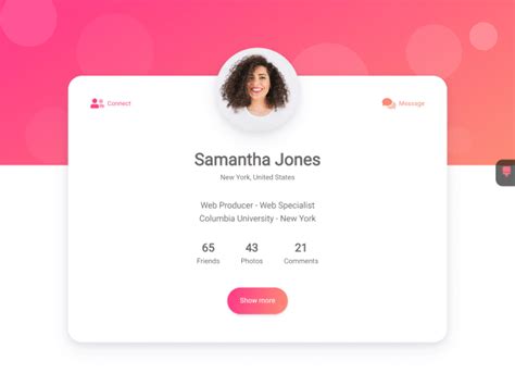 User Profile Page Template In Html Css — Codehim