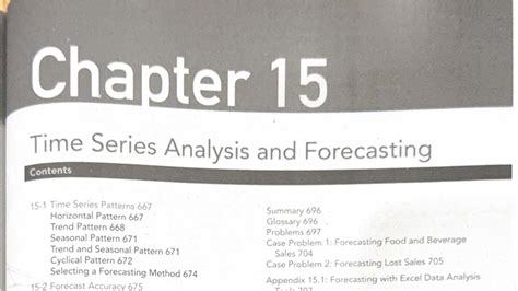 Chapter 15 Time Series Analysis And Forecasting Man Sci Studocu