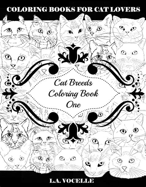 Cat Breeds Coloring Book One