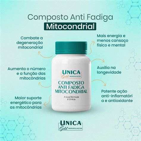 Composto Anti Fadiga Mitocondrial 30 Cápsulas