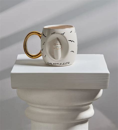 Karaca კერამიკის ჩაის და ყავის ჭიქა Galata Tower 510 მლ Veli Store