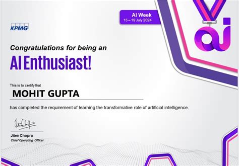 Mohit Gupta On Linkedin Aienthusiast Artificialintelligence Ai Innovation Futureofwork