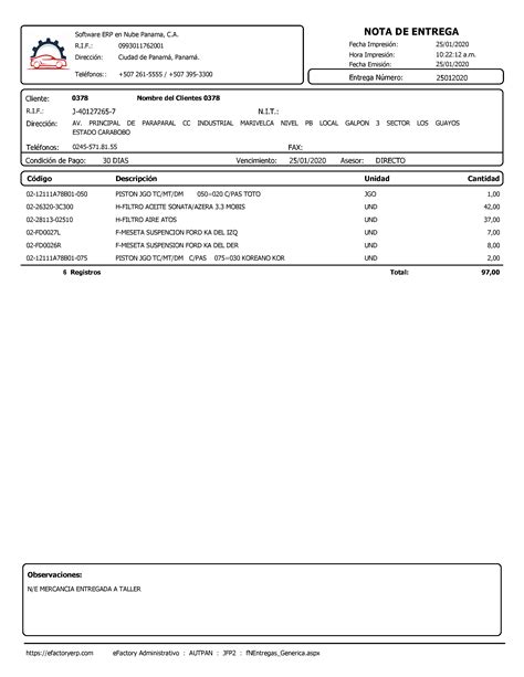 Modelos De Notas De Entrega Modelo Factura Notas Ejemplos De Notas Vrogue