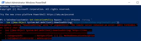 Cannot Install Chocolatey On A Newly Formatted Windows 10 · Issue 1462 · Chocolatey Choco · Github