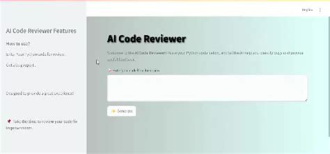 Generativeai Python Streamlit Aiprojects Codereviewer Sindhuja Samudrala