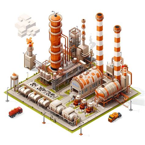 79 000 Oil Refinery Isometric Pictures