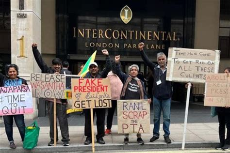 இலங்கை ஜனாதிபதிக்கு எதிராக இங்கிலாந்தில் போராட்டம் கனடாமிரர்