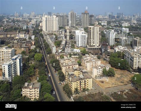 Aerial View Of Parel Suburb With High Rise Of Different Architectural