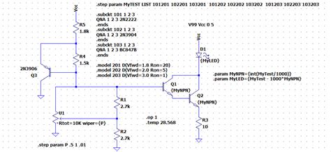 LTspice Param Variable Component Selection Electrical Engineering Stack Exchange