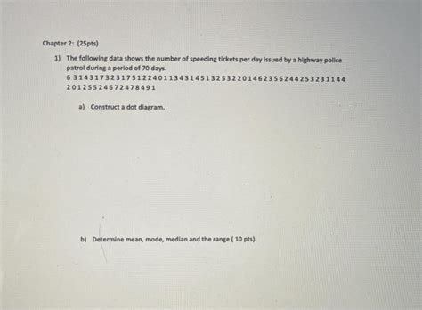 solved chapter 2 25pts 1 the following data shows the