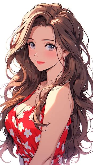 Premium Photo Hand Drawn Cartoon Anime Cool Swimsuit Girl