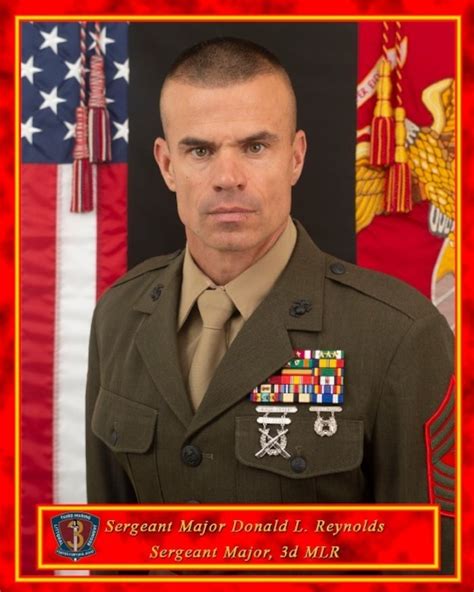 Sergeant Major Donald L Reynolds 3d Marine Littoral Regiment Biography