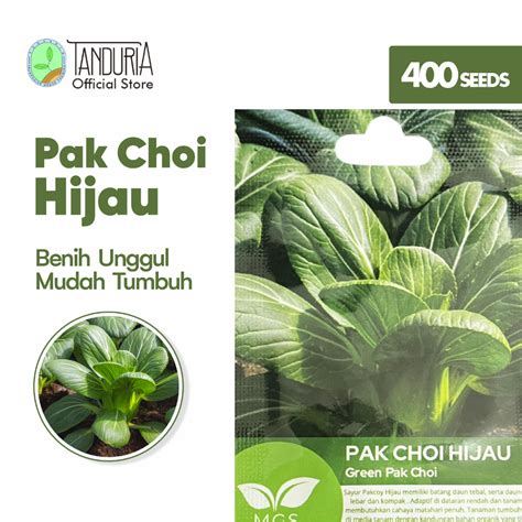Jual Tanduria Benih Sayur Pokcoy Hijau Bok Choy Pakcoy By Mix Garden