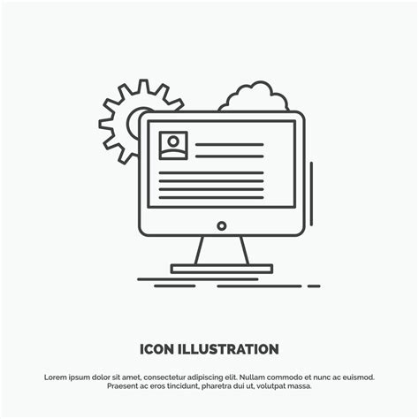 Account Profile Report Edit Update Icon Line Vector Gray Symbol