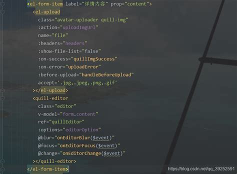 vue页面实现富文本组件quilleditor传值到后端 富文本编辑器怎么向后端传值 csdn博客