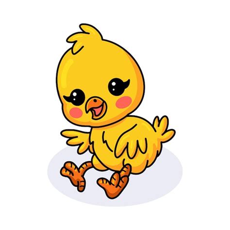 Premium Vector Cute Little Yellow Chick Cartoon