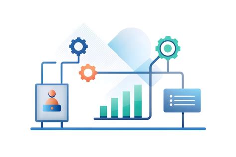 3d Ai Data Analysis Icon With Production Line Concept Ideal For Vector Designs On White