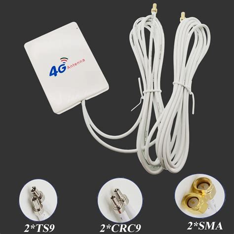Lte Router External Antenna 3g 4g With Ts9 Crc9 Sma Connector 2m