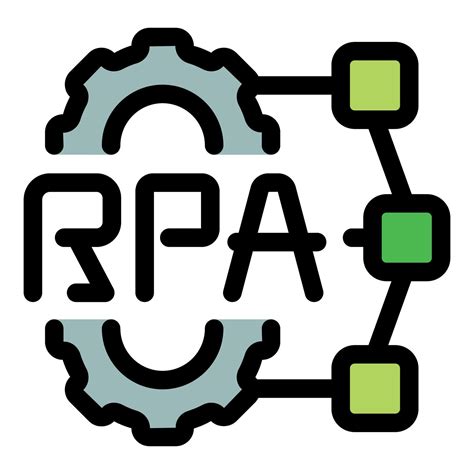 Robotic Process Automation Concept With Gear Icons 55585376 Vector Art At Vecteezy