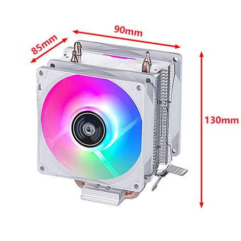 Computer Cooler Processor 2 4 6 Heat Pipe Air Cooled Cpu Cooling Fan