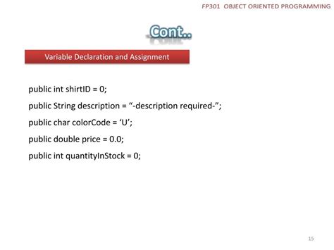 Ppt Fp301 Object Oriented Programming Powerpoint Presentation Free