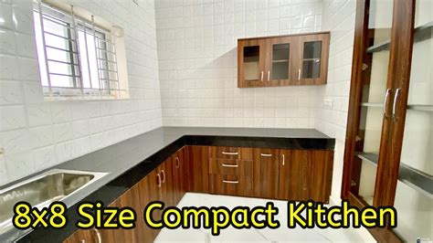 Compact Kitchen Design 8x 8 Feet Kitchen Size Modular Kitchen Smallkitchenideas Youtube