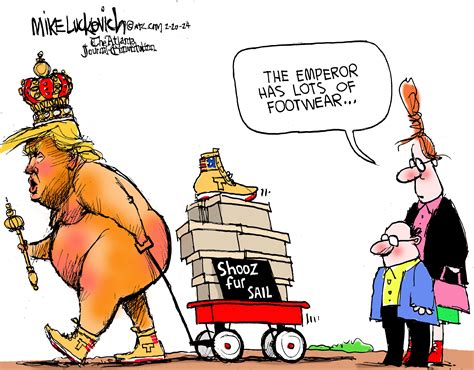 5 Pure Gold Cartoons About Donald Trumps Sneakers The Week