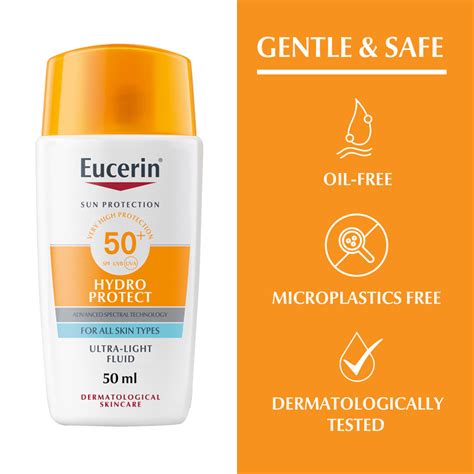 Buy Eucerin Hydro Protect Ultra Light Fluid Spf50 50ml Online At