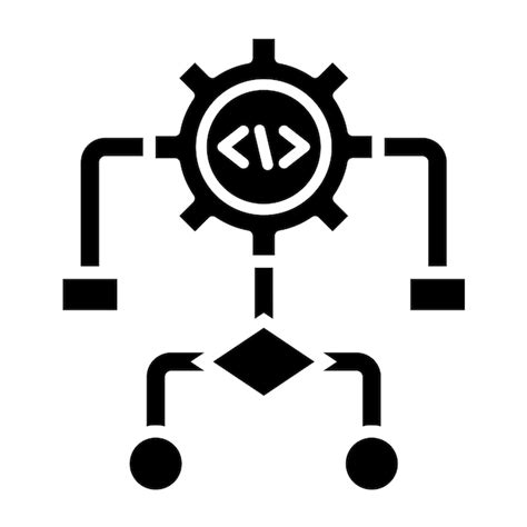 Premium Vector Vector Design Workflow Icon Style