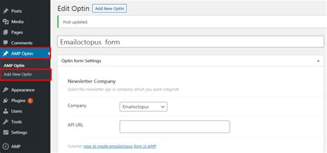 How To Create Emailoctopus Form In Amp Amp Tutorials