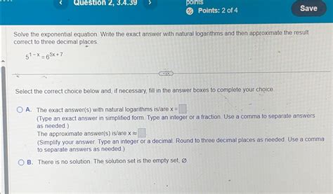 Solved Question 2 3439pointspoints 2 ﻿of 4solve The