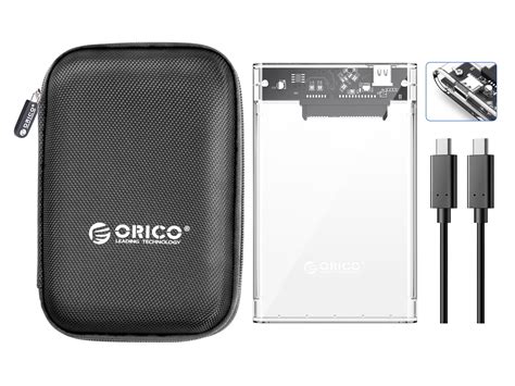 ORICO Transparent HDD Case SATA To USB Hard Drive Case External HDD Enclosure For HDD