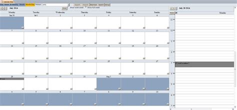 Ms Access Calendar Schedule Template Hq Printable Documents