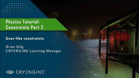 CRYENGINE Physics Tutorial Part 2 Gear Like Constraints YouTube