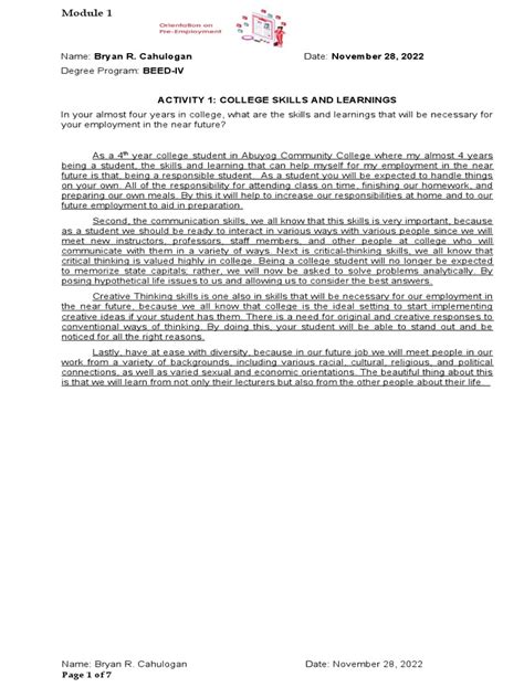 bryan ic3 worksheet module 1 pdf employment recruitment