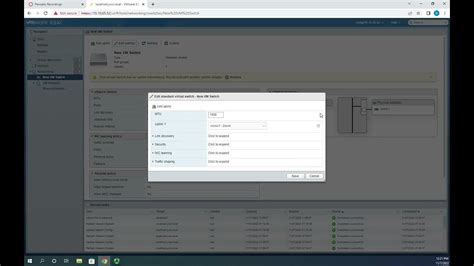 Creating Virtual Switches And Port Groups In Esxi Youtube